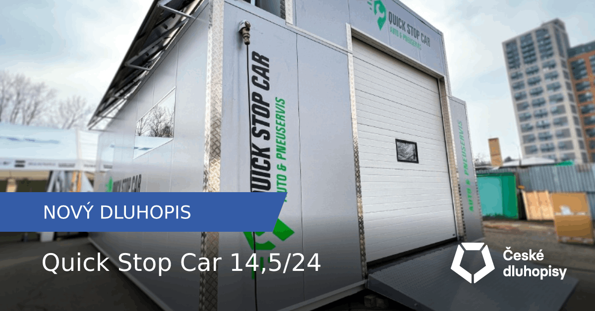 Nový firemní dluhopis | Dluhopis Quick Stop Car 14,5/24